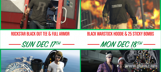 Diario de los regalos, la fiesta Sorpresa para GTA Online