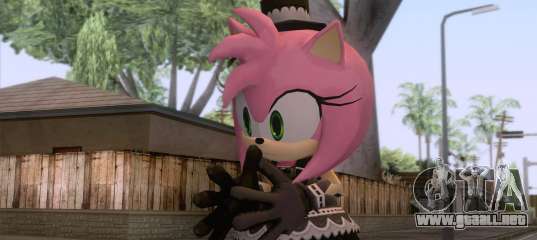 Sonic Runners - Amy Rose Gothic para GTA San Andreas