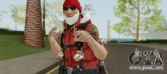 Dwayne The Santa Rock Johnson para GTA San Andreas