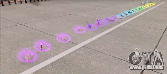 RGB Weapons Groups SA para GTA San Andreas