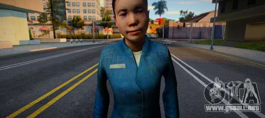 FeMale Citizen from Half-Life 2 v4 para GTA San Andreas