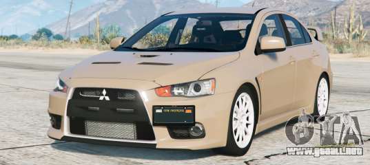 Mitsubishi Lancer Evolution X 2012〡add-on v1.2 para GTA 5