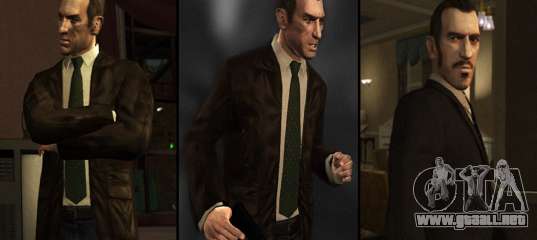 Slicked Back Hair for Niko para GTA 4