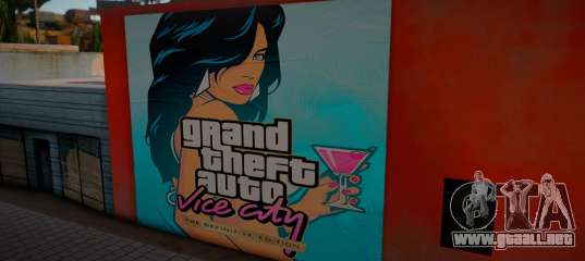 Mural Poster GTA VCDE para GTA San Andreas