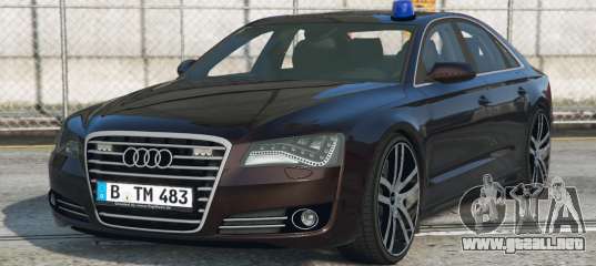 Audi A8 Unmarked Police [Add-On] para GTA 5